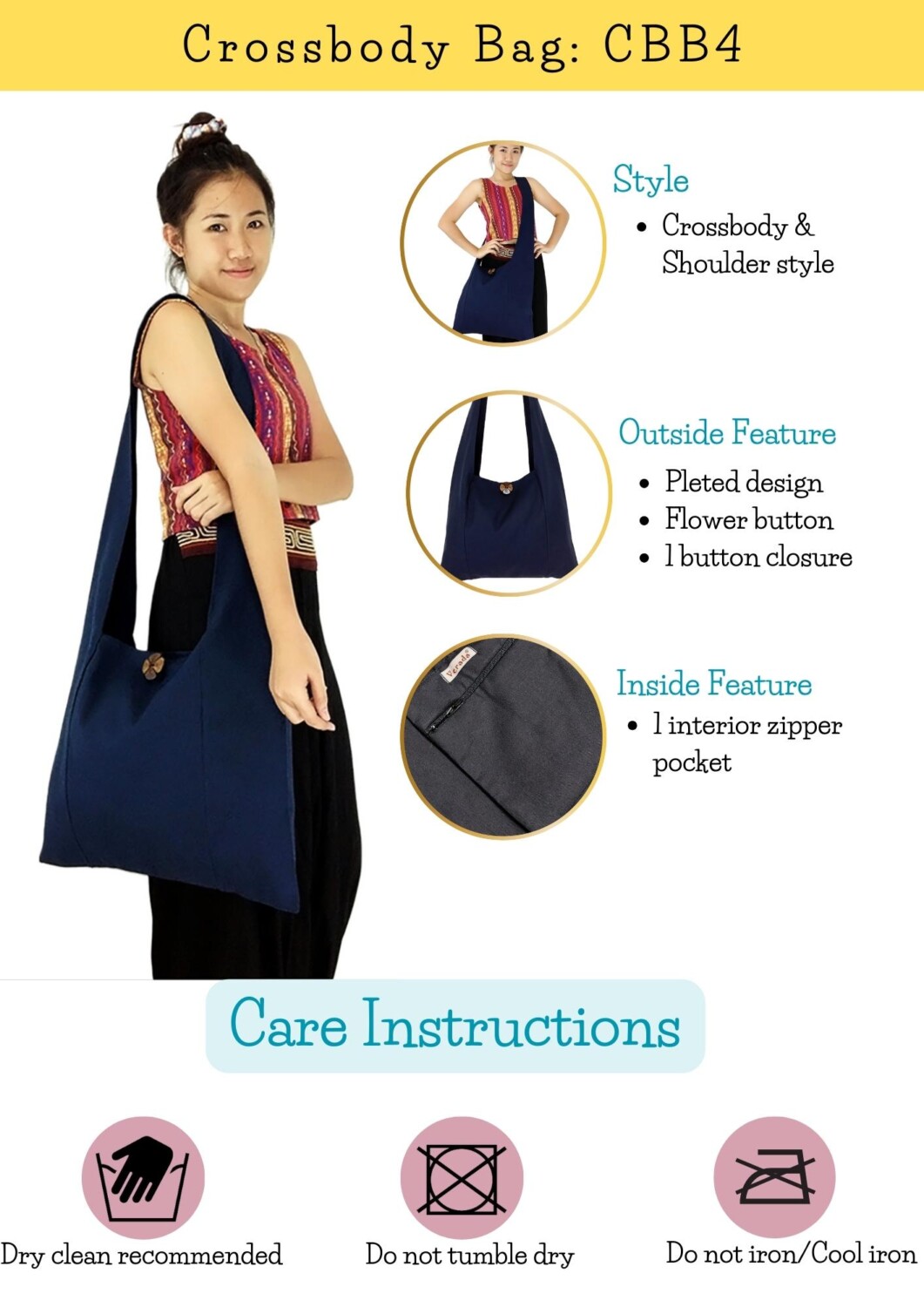 Crossbody Bag CBB4 - Pikalda